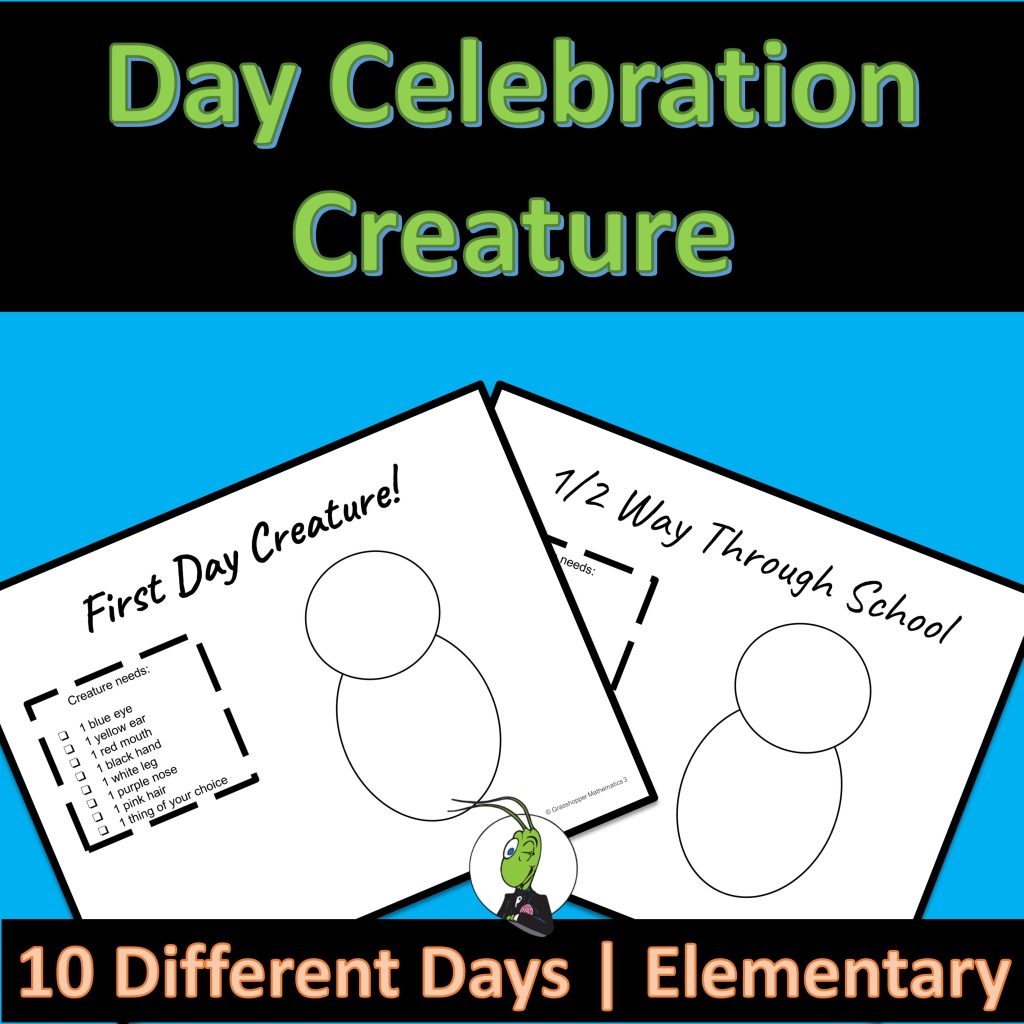100th Day Celebration Creature, 1st, Last Day and More! - Made By Teachers