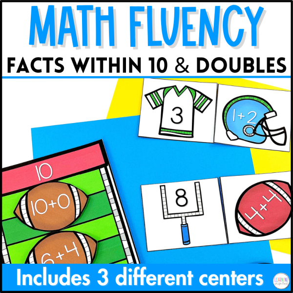 Math Fluency | Addition Facts within 10 and Doubles Center Activities ...