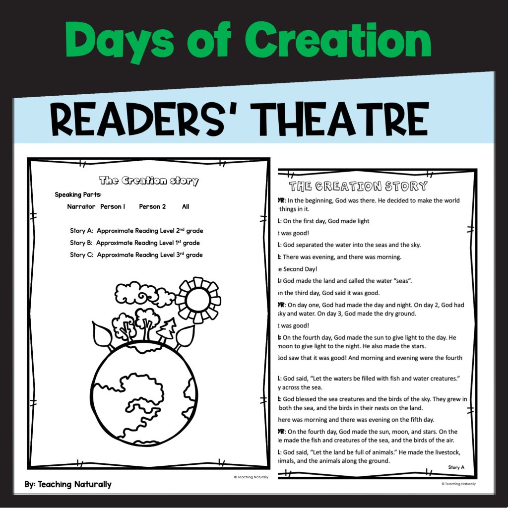 The Creation Bible Story Readers Theatre Script - Made By Teachers