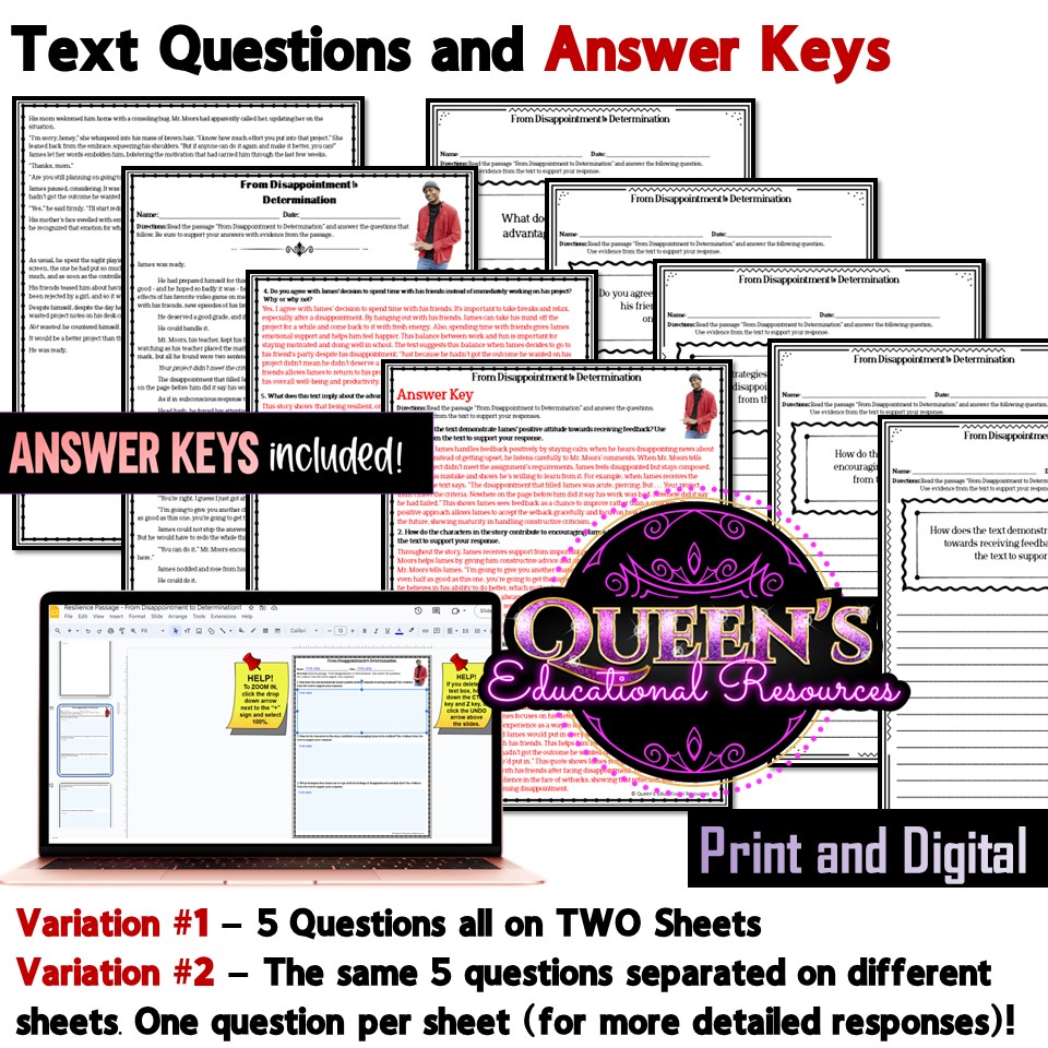Resilience Activities | Resilience Scenarios | Resilience Reading ...