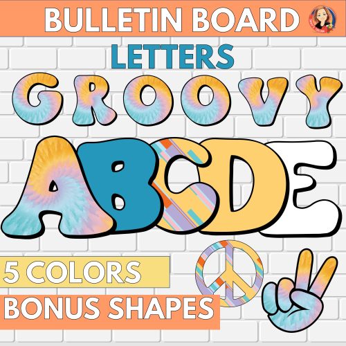 Groovy Retro Bulletin Board Letters, Groovy Retro Classroom Decor Theme ...