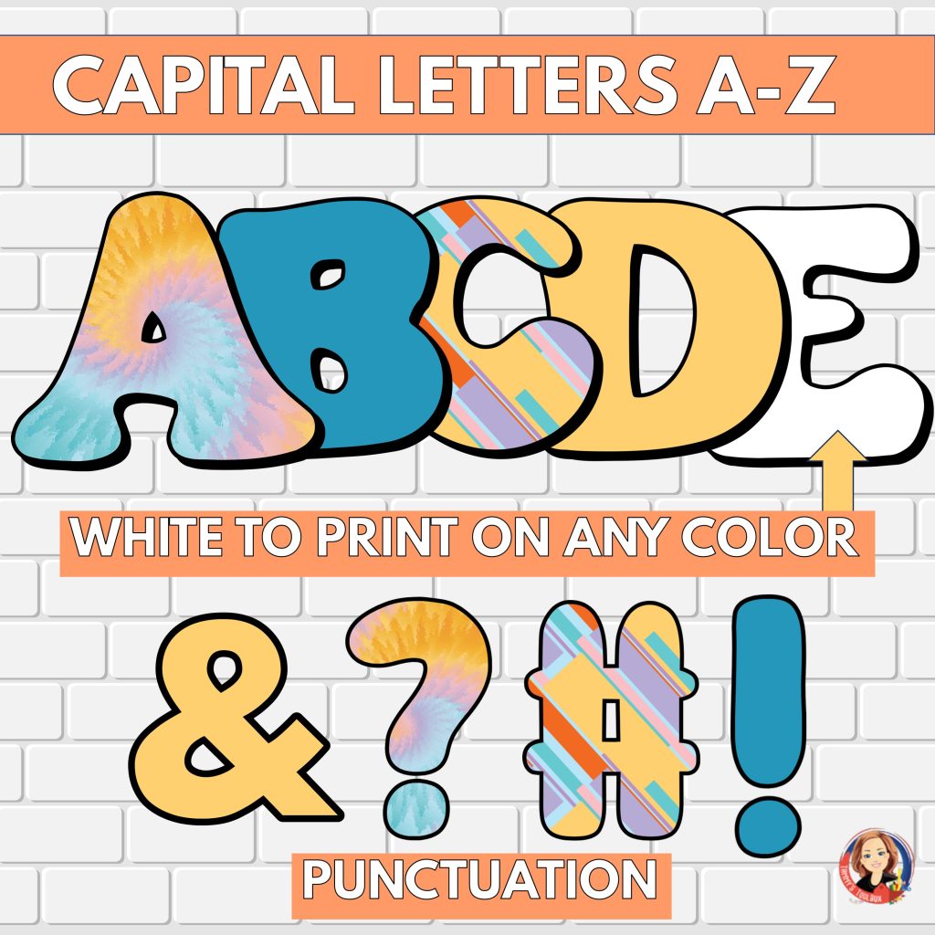 Groovy Retro Bulletin Board Letters, Groovy Retro Classroom Decor Theme ...