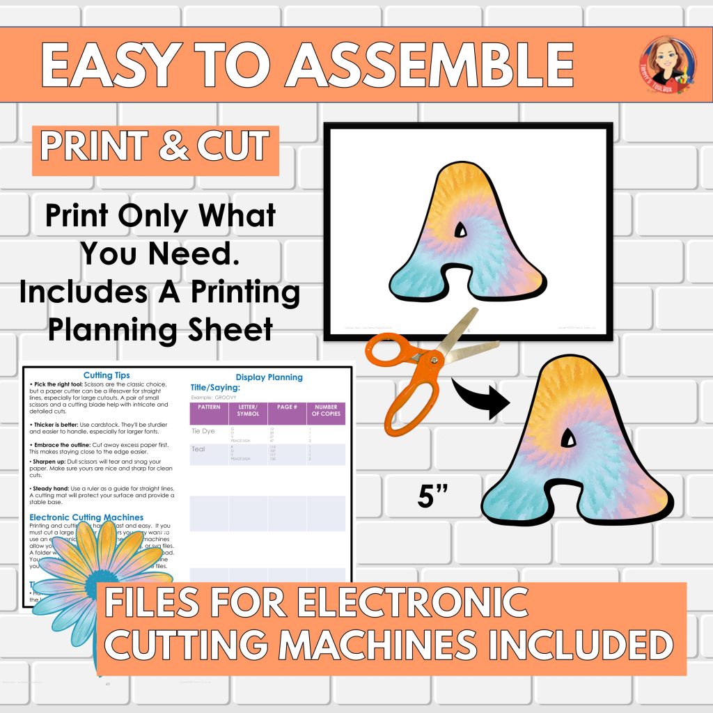 Groovy Retro Bulletin Board Letters, Groovy Retro Classroom Decor Theme ...