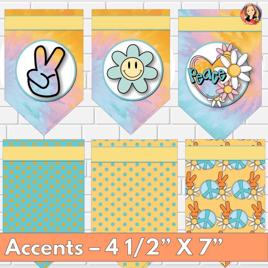 Groovy Gnomes Retro Classroom Decor Banners and Bulletin Board Display ...