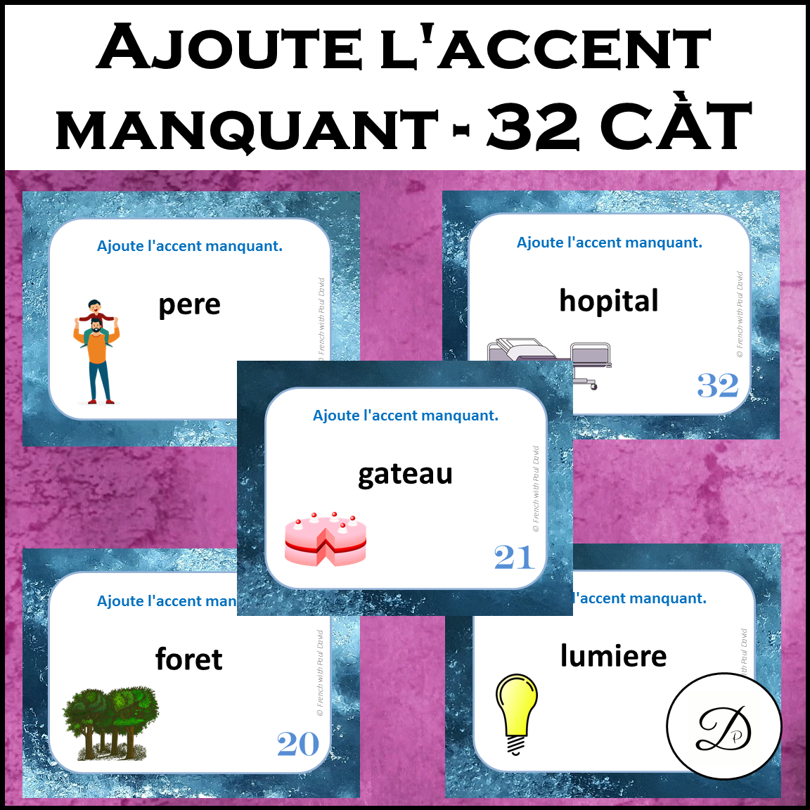L'inférence en lecture - 20 cartes à tâches / FRENCH Making Inferences ...