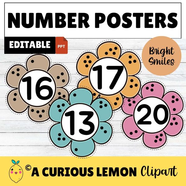 Number Posters | Dots | Bright Smiles Collection | Classroom Decor ...