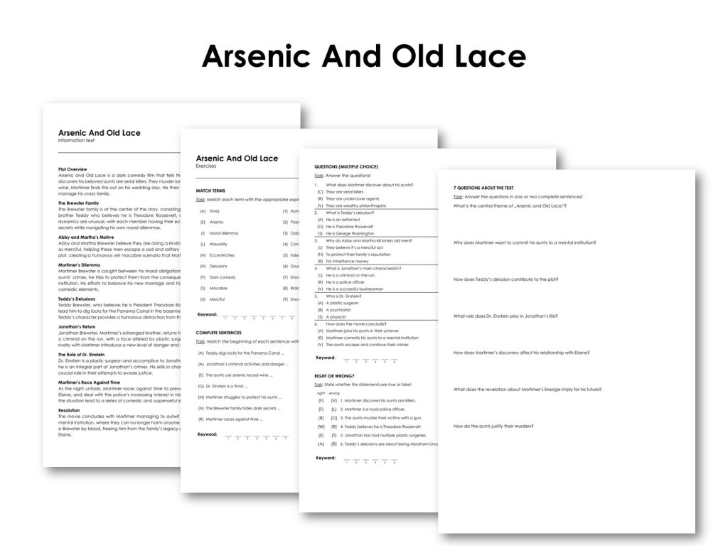 The Movie "Arsenic And Old Lace" | Made By Teachers