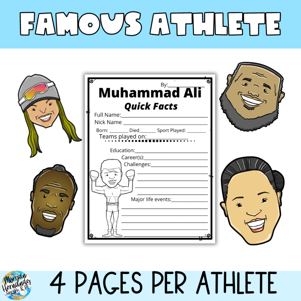 Famous Athlete Biography Project - Made By Teachers