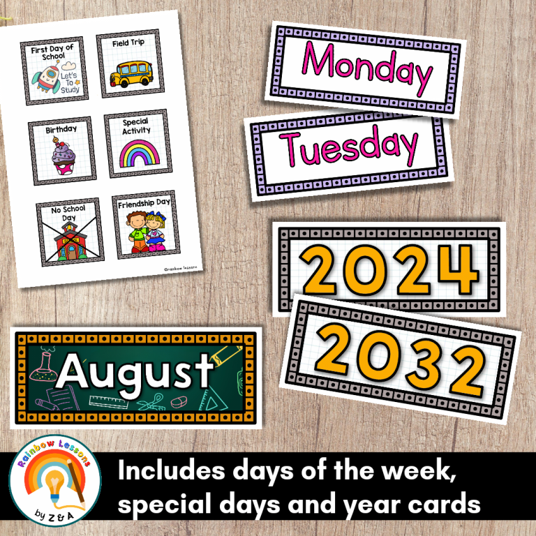 August Calendar Numbers | August 2024 Calendar Cards | August Bulletin ...