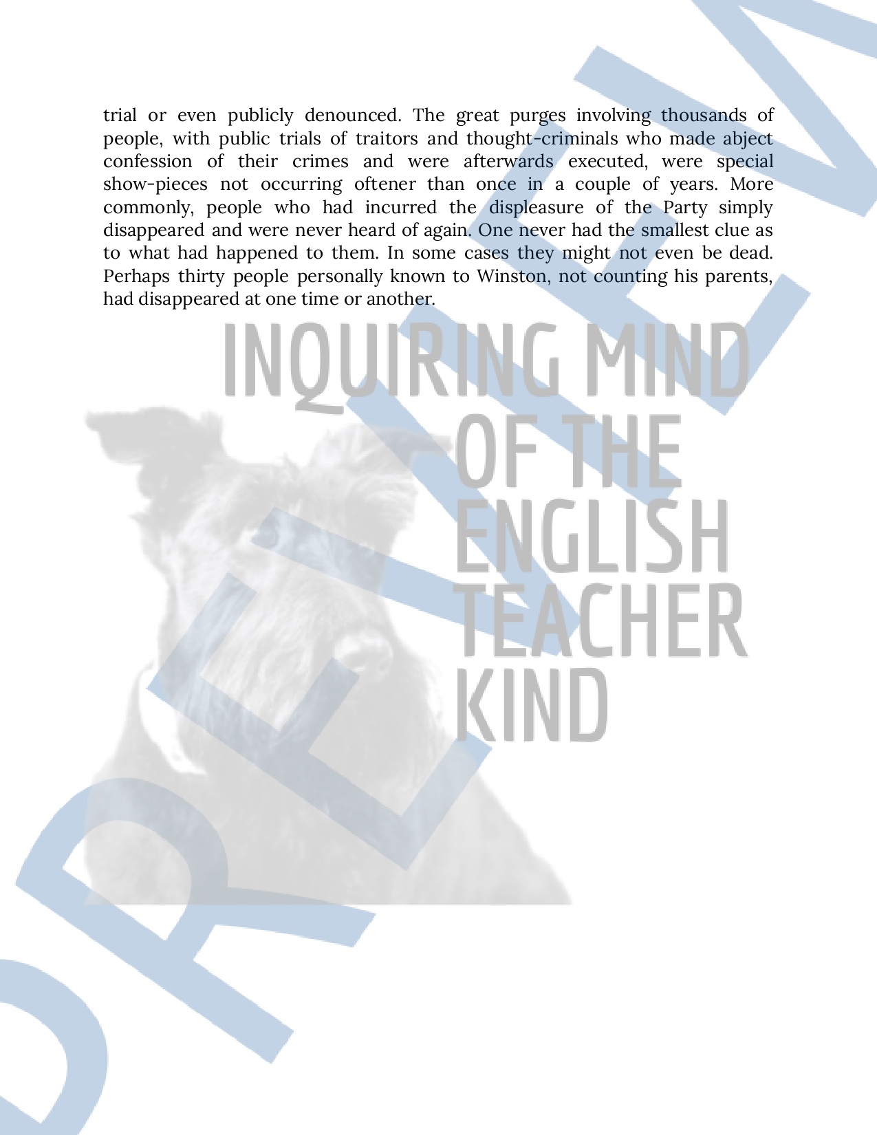 1984 Book 1 Chapter 4 Novel Analysis Worksheet | Dystopian Literature ...