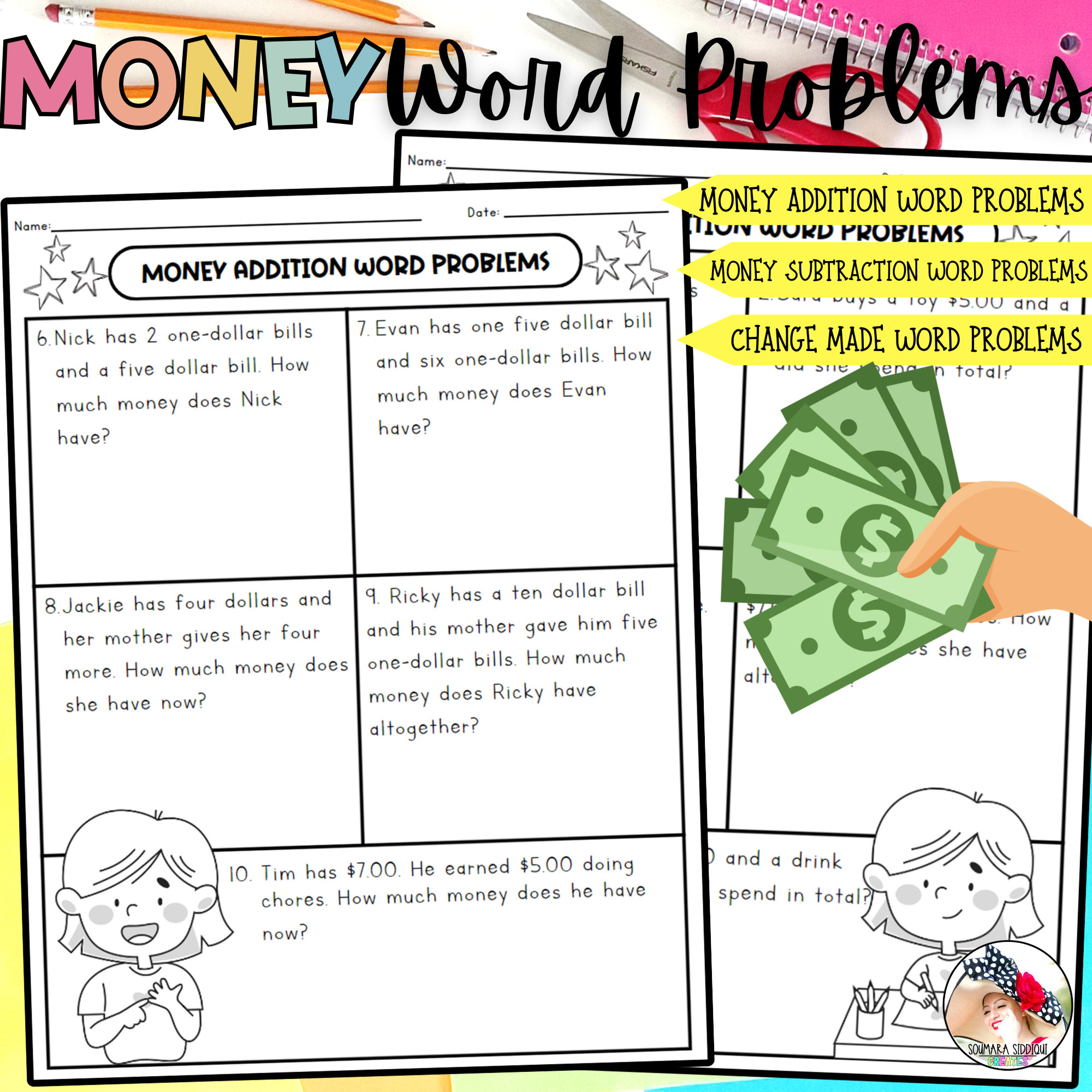 2nd Grade Money Word Problems | Made By Teachers