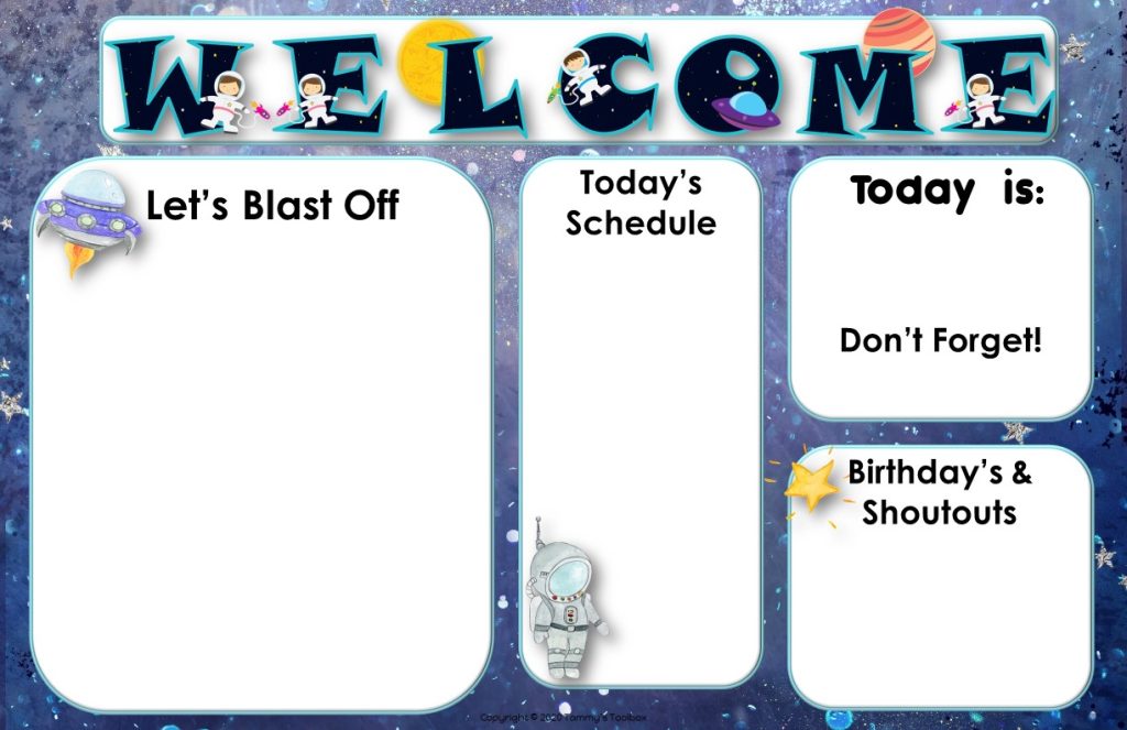Digital Morning Work Assignment Slides Galaxy | Made By Teachers