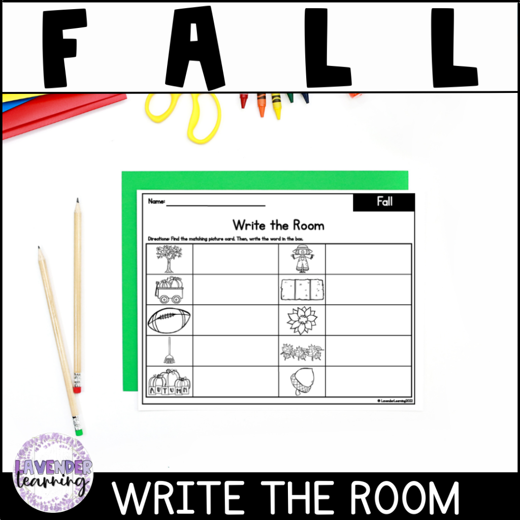 Fall Write the Room - Made By Teachers