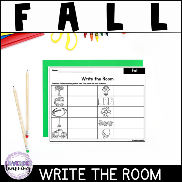Fall Write the Room | Made By Teachers