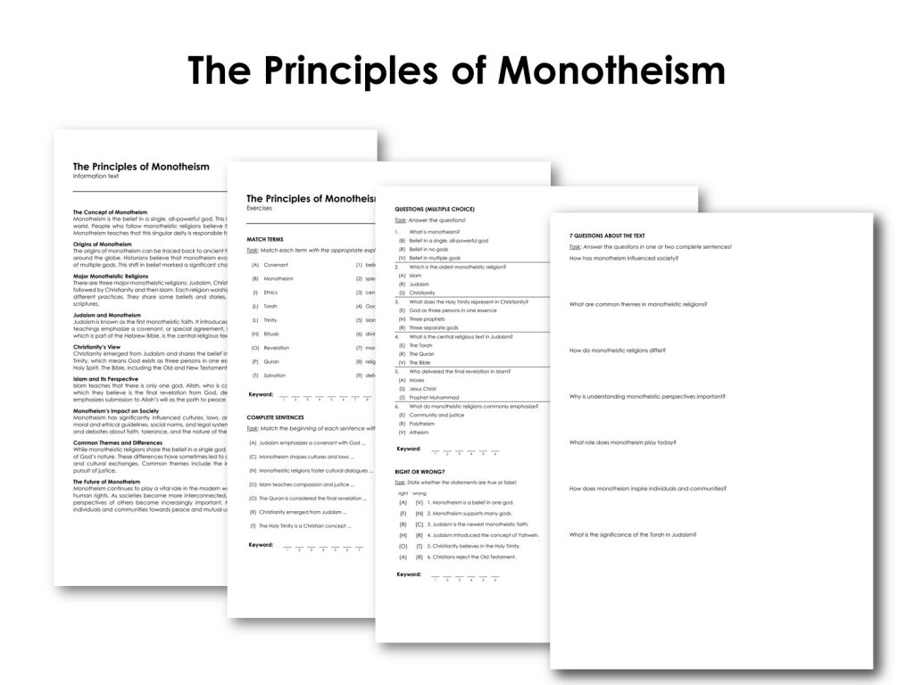 The Principles of Monotheism | Made By Teachers