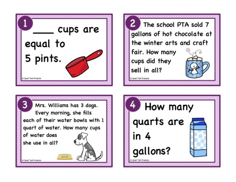 Converting Units of Liquid Volume Task Cards - Made By Teachers