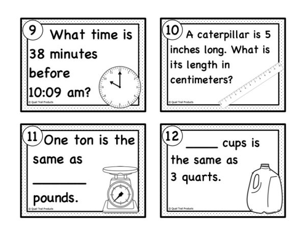 Converting Units of Measurement Task Cards and Power Point Slides ...
