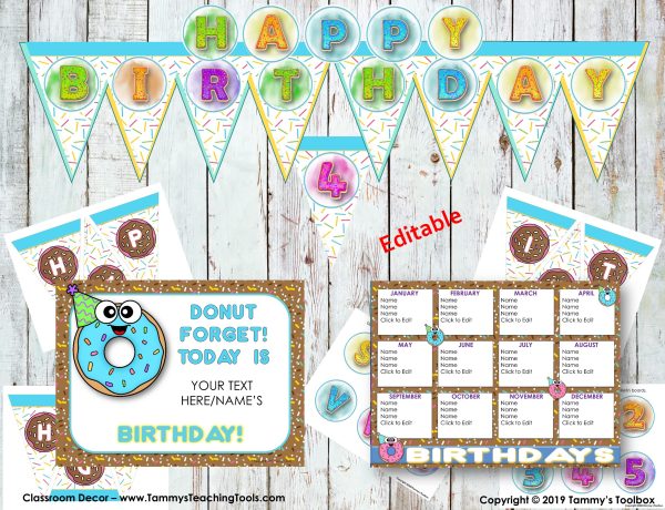 Donut Theme Classroom Decor - Made By Teachers