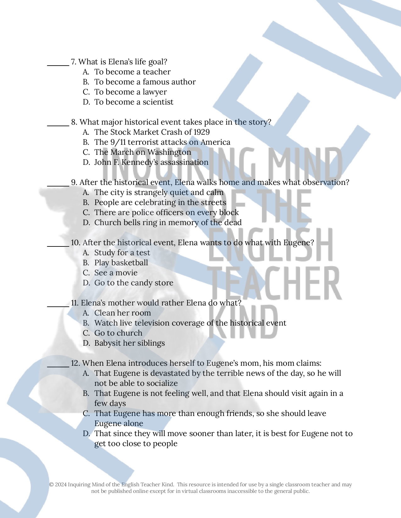 "American History" Quiz, Close Reading Worksheet, and Vocabulary Games ...