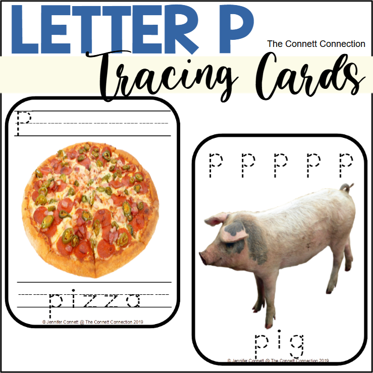 Letter P Phonics and Writing Centers with Real Photographs | Made By ...