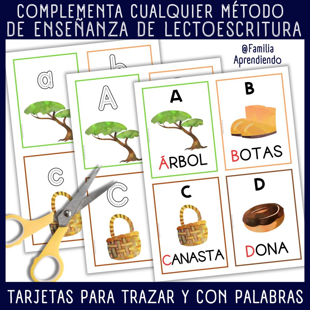 Cartilla y Tarjetas del Alfabeto - Spanish Alphabet Cards & Chart ...
