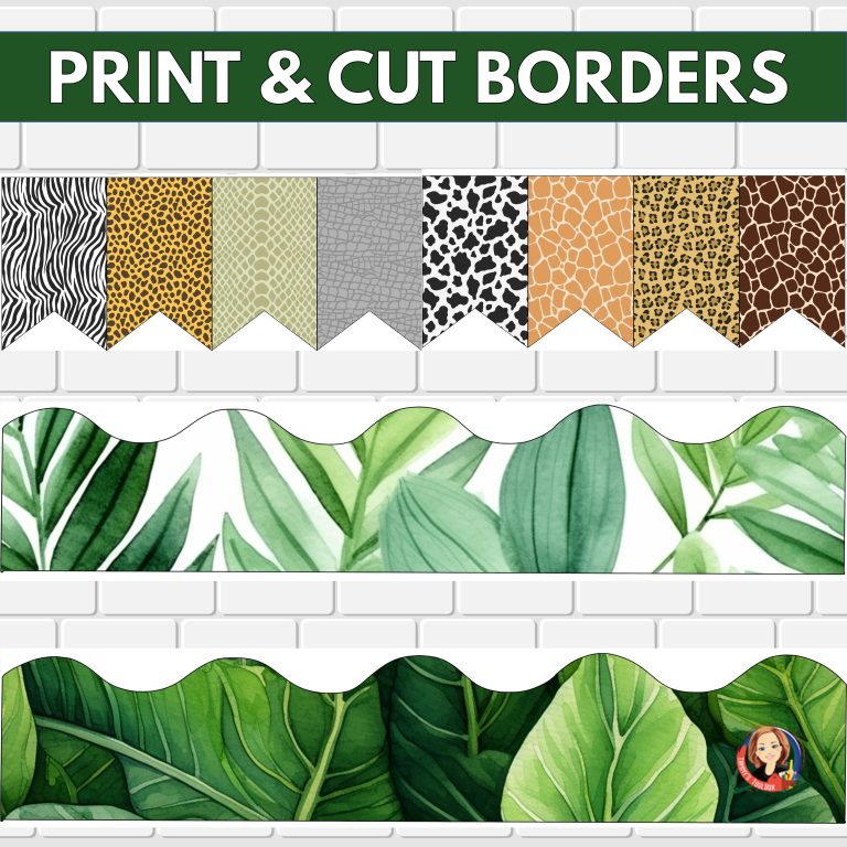 Jungle Safari Bulletin Board Letters, Back to School Safari Classroom ...