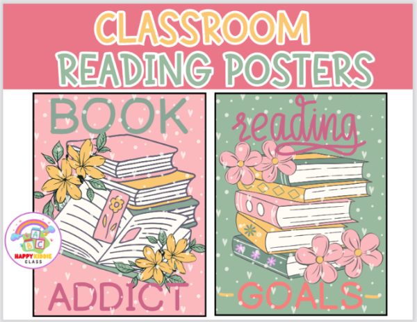 Reading Posters For Classroom Bulletin Boards, Library Posters, Reading ...