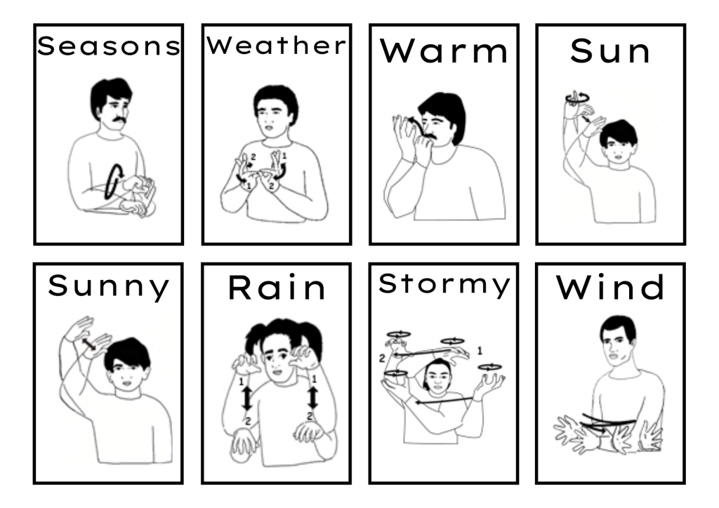 ASL Basic Vocabulary Flashcard Pack 3 - Made By Teachers