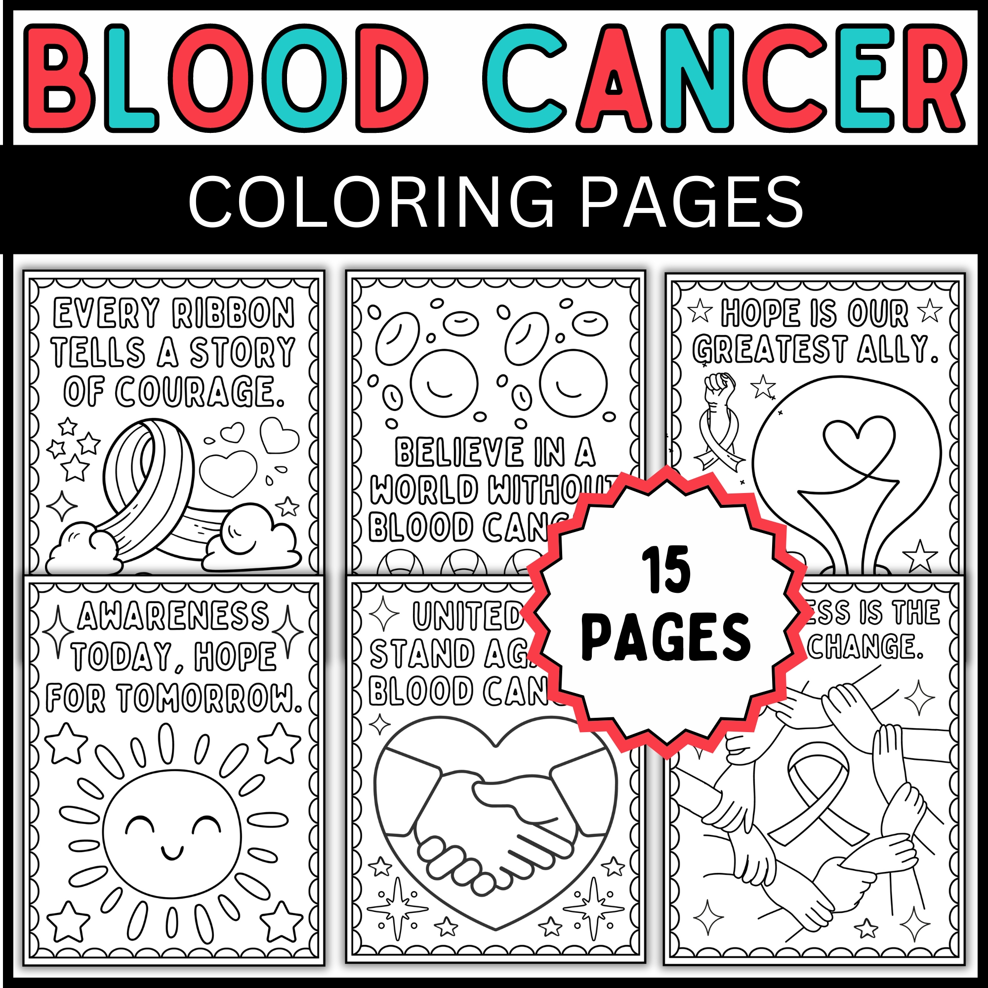 Blood Cancer Awareness Month Activities, Worksheets, and Classroom ...