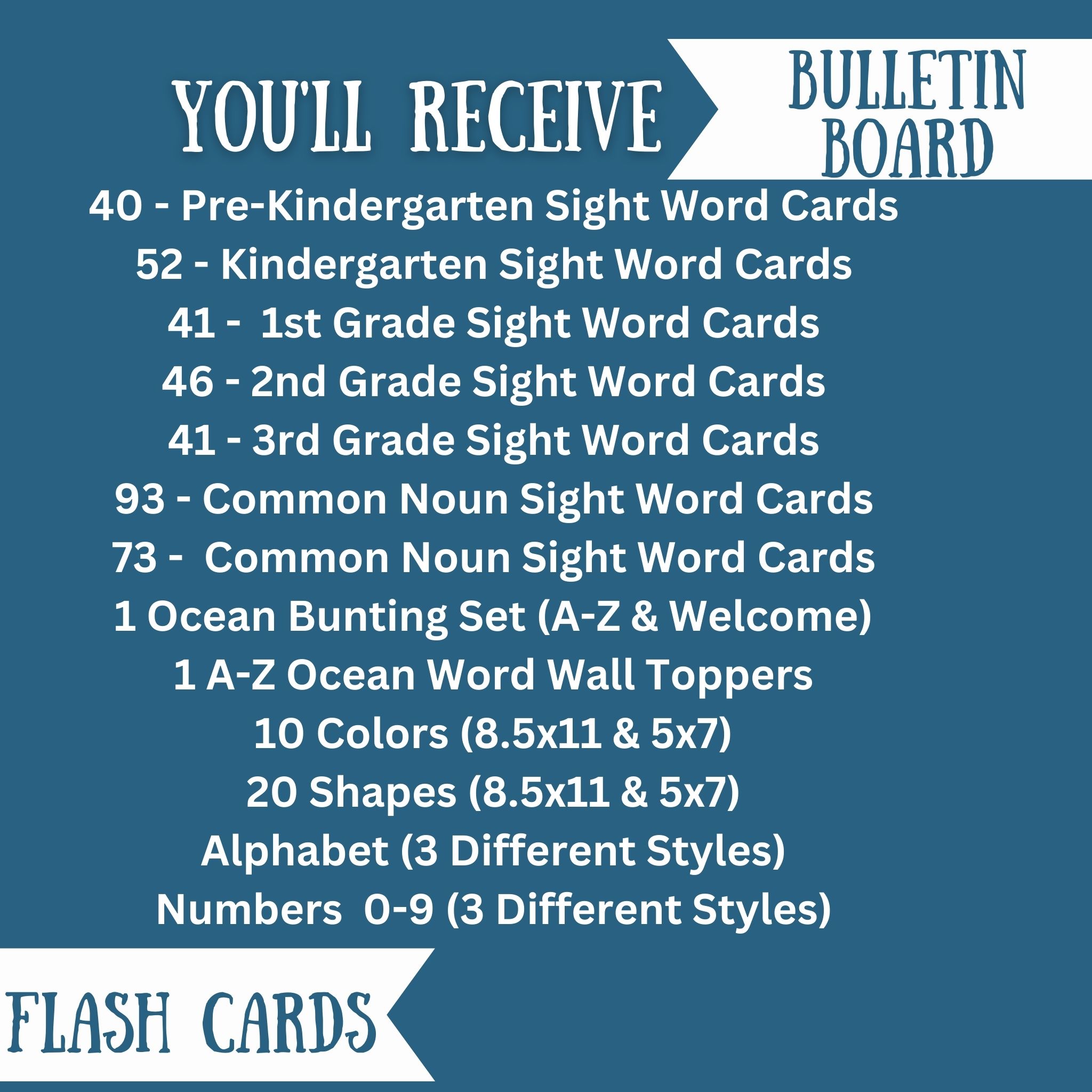 Ocean Theme COMPLETE Bulletin Board Kit, Under The Sea Bulletin Board ...