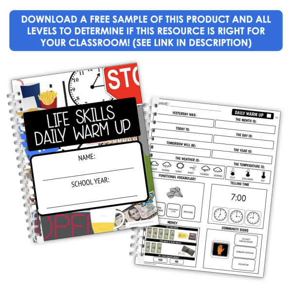 Life Skills Daily Warm Up Worksheets Level 2 - Made By Teachers