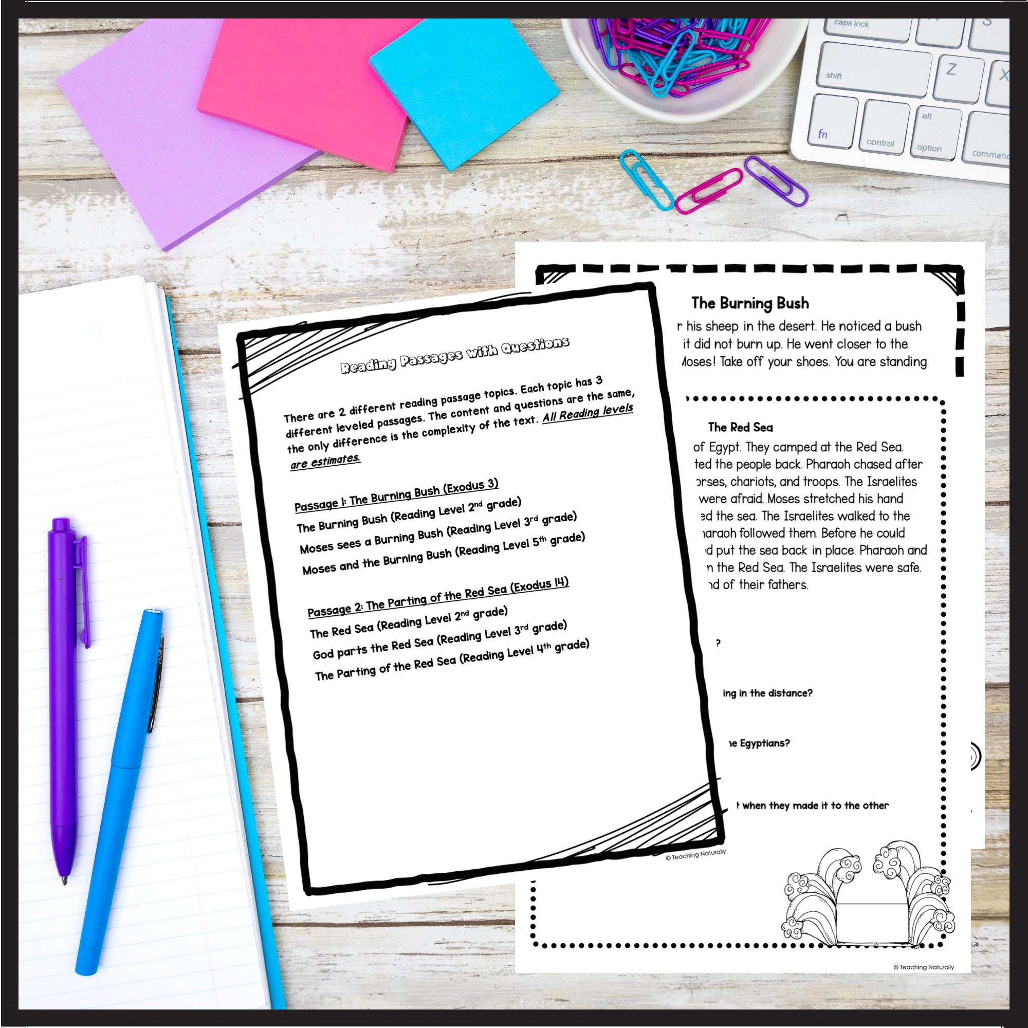 Moses Bible Lesson and Activities for Elementary 10 commandments 10 ...