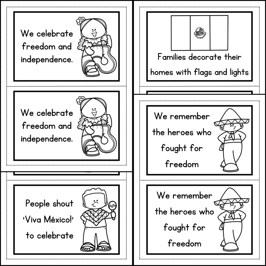 Mexican Independence Day Mini Book for Emergent Readers | Mexican ...