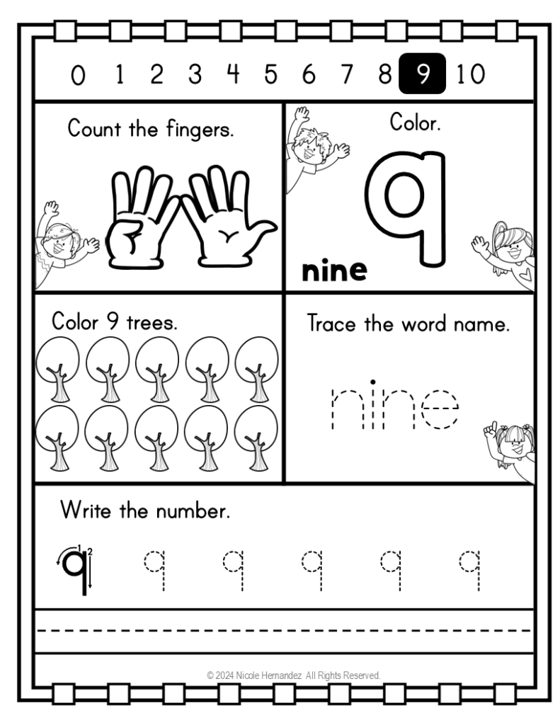 Numbers - My Book of Numbers 0-10 | Made By Teachers