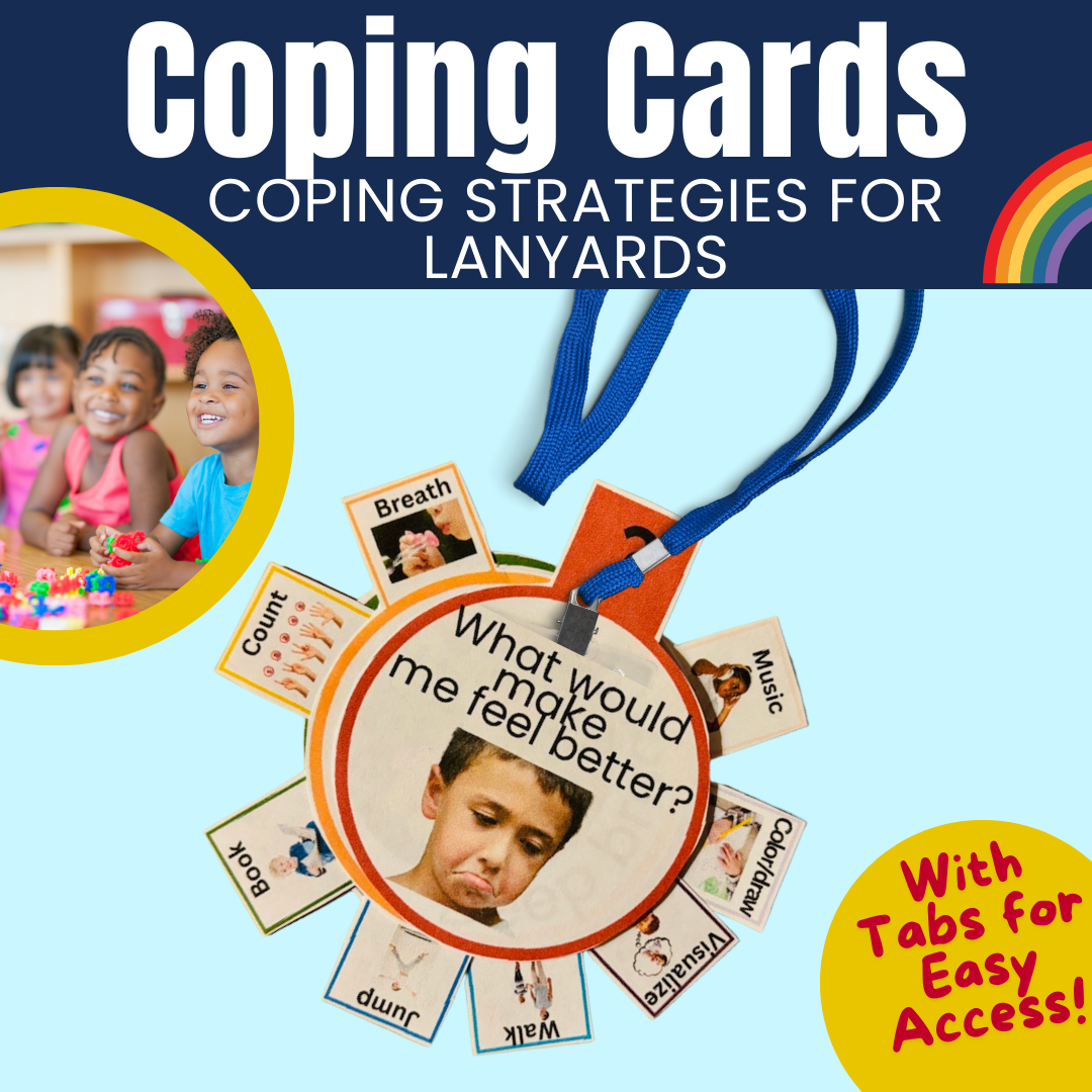 Autism Visual Support Lanyard Cards or Visual Behavior Support Cue ...