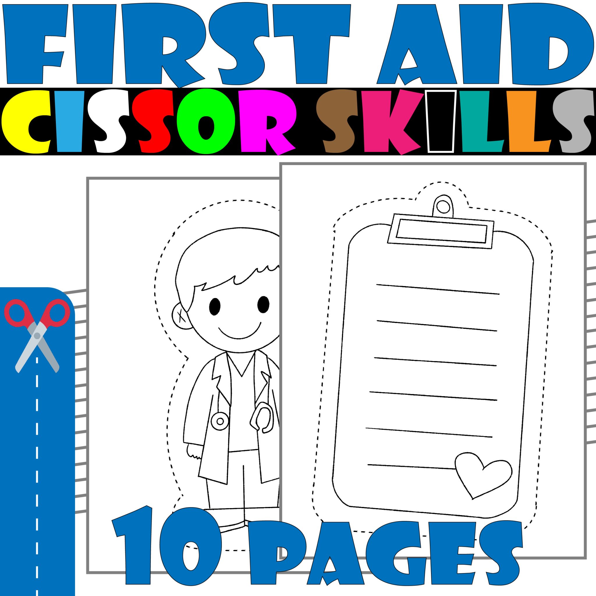 First Aid Scissor Skills and Coloring , all about First Aid Scissor ...