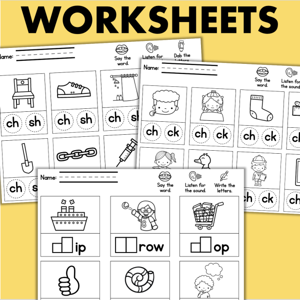 Digraphs Worksheets Kindergarten 1st Beginning Ending Digraph Posters ...