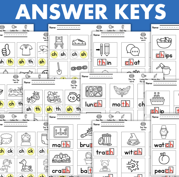 Digraphs Worksheets Kindergarten 1st Beginning Ending Digraph Posters ...