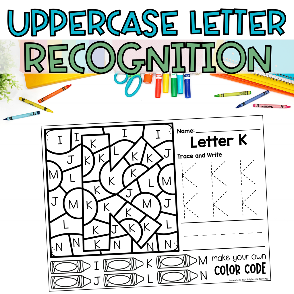 Uppercase Alphabet Color by Code - Letter Trace & Color Worksheets ...