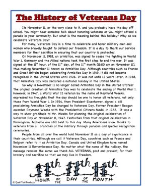 Veterans Day Learning Activities | Made By Teachers