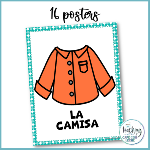 Bingo de la ropa - Clothing Bingo Game in Spanish - Made By Teachers