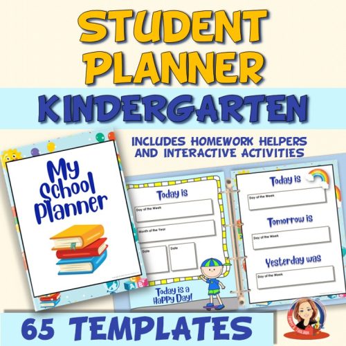 Interactive Kindergarten Calendar, Student Planner, Daily Calendar ...