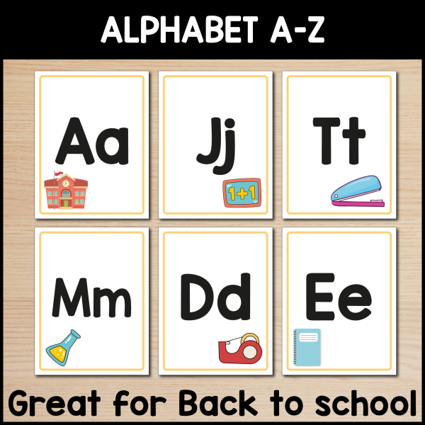 Alphabet poster classroom decor -theme back to school | Made By Teachers