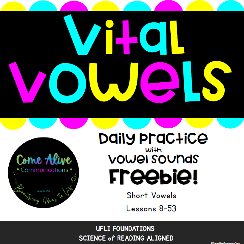 UFLI and Science of Reading Aligned Daily Practice With Short Vowel ...