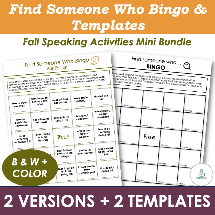 Christmas Find Someone Who Bingo - Speaking Activity - Adult ESL ...