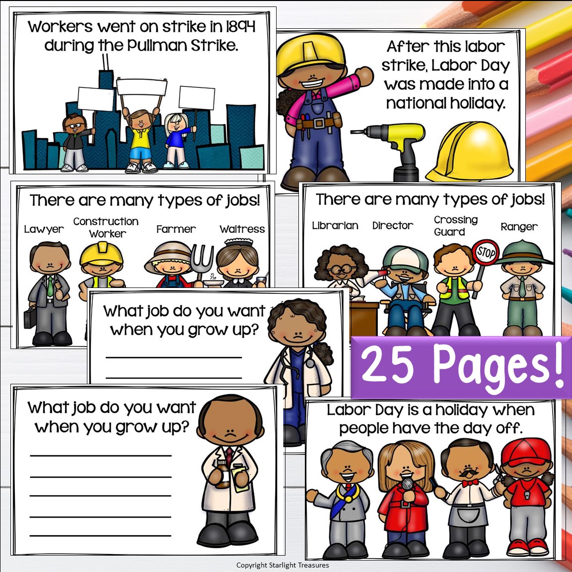 Labor Day Mini Book for Early Readers | Made By Teachers