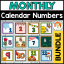 Monthly Calendar Numbers BUNDLE | 2026 Calendar Cards | YEAR LONG ...