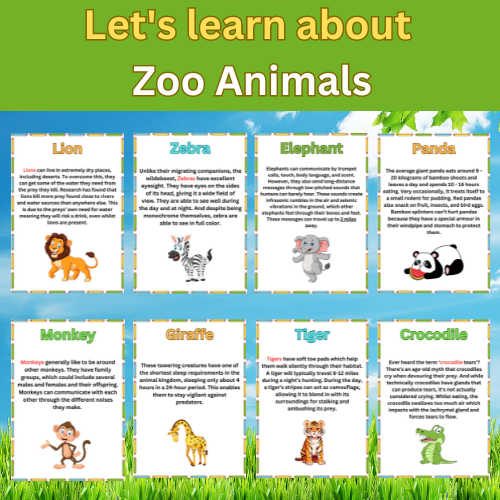 Animals In Zoos Facts