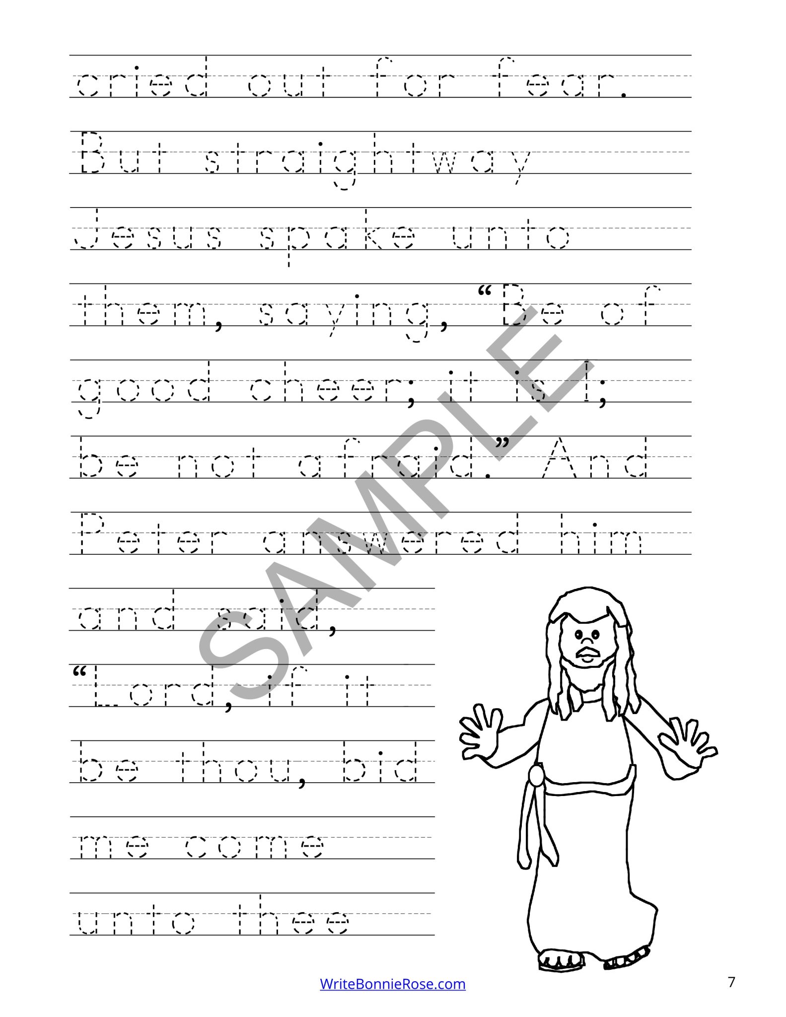 Miracles of Jesus Coloring Book with Print Copywork, Vol. 2 | Made By ...
