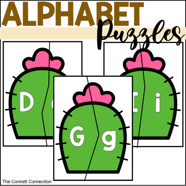 Desert Alphabet and Number Cards and Puzzles - Made By Teachers